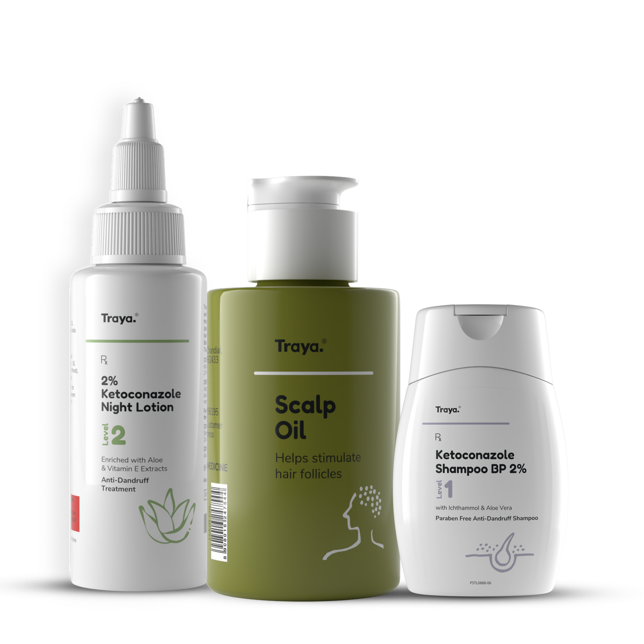 Traya's Anti Dandruff treatment Combo | 2% Anti-dandruff Solution, Aloe ...